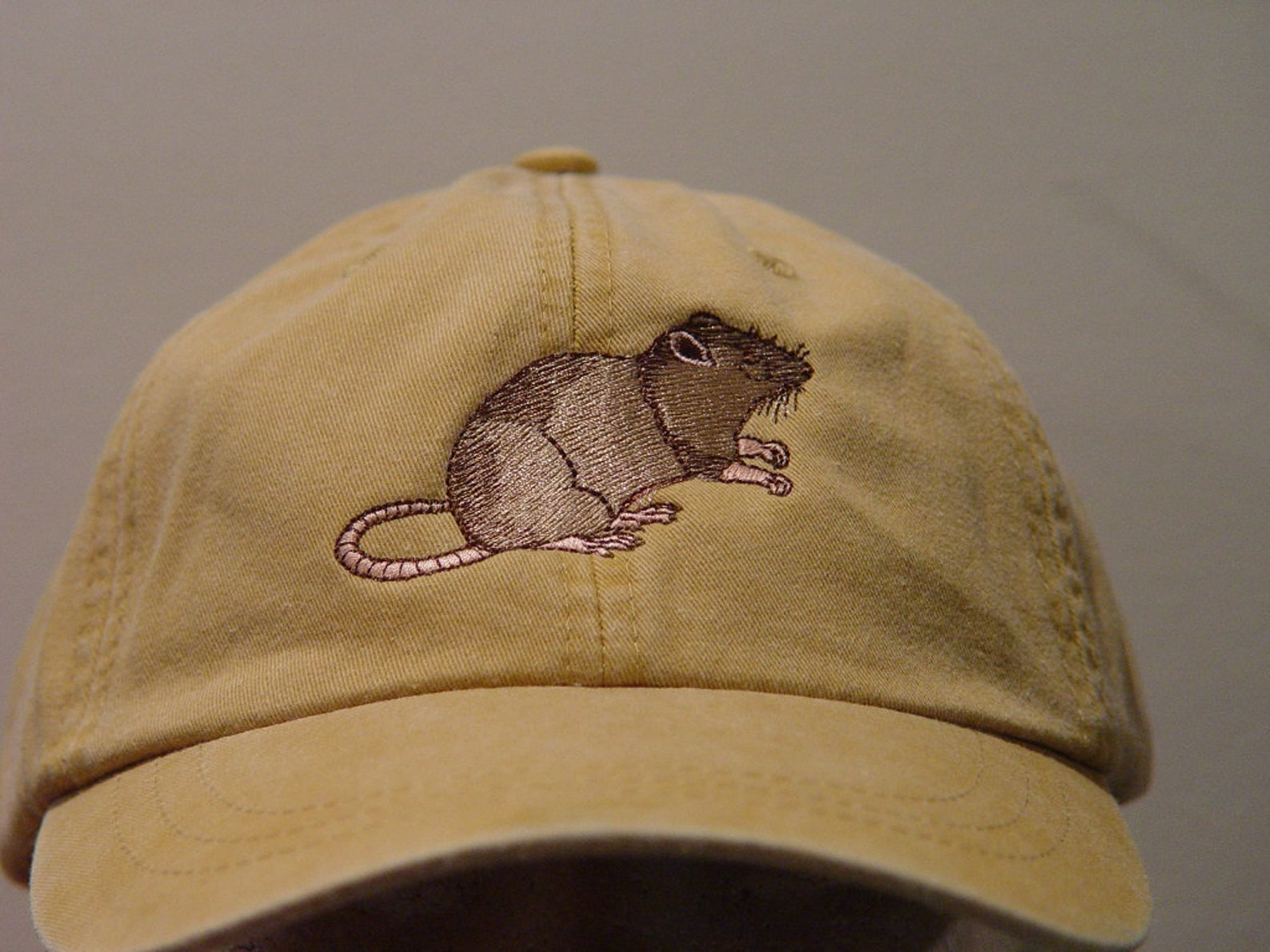 BROWN RAT RODENT Hat Embroidered Men Women Wildlife Baseball | Etsy