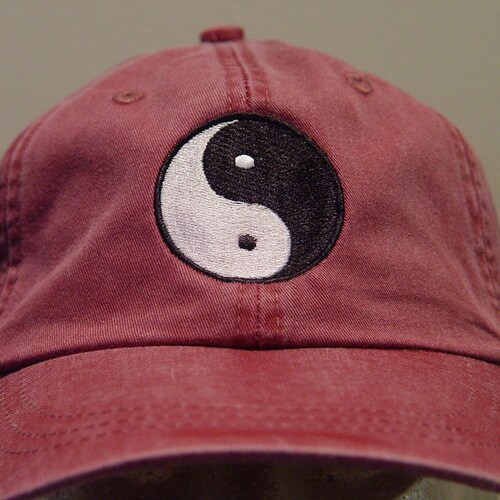 YIN YANG Symbol Hat Embroidered Chinese Philosophy Men Women | Etsy