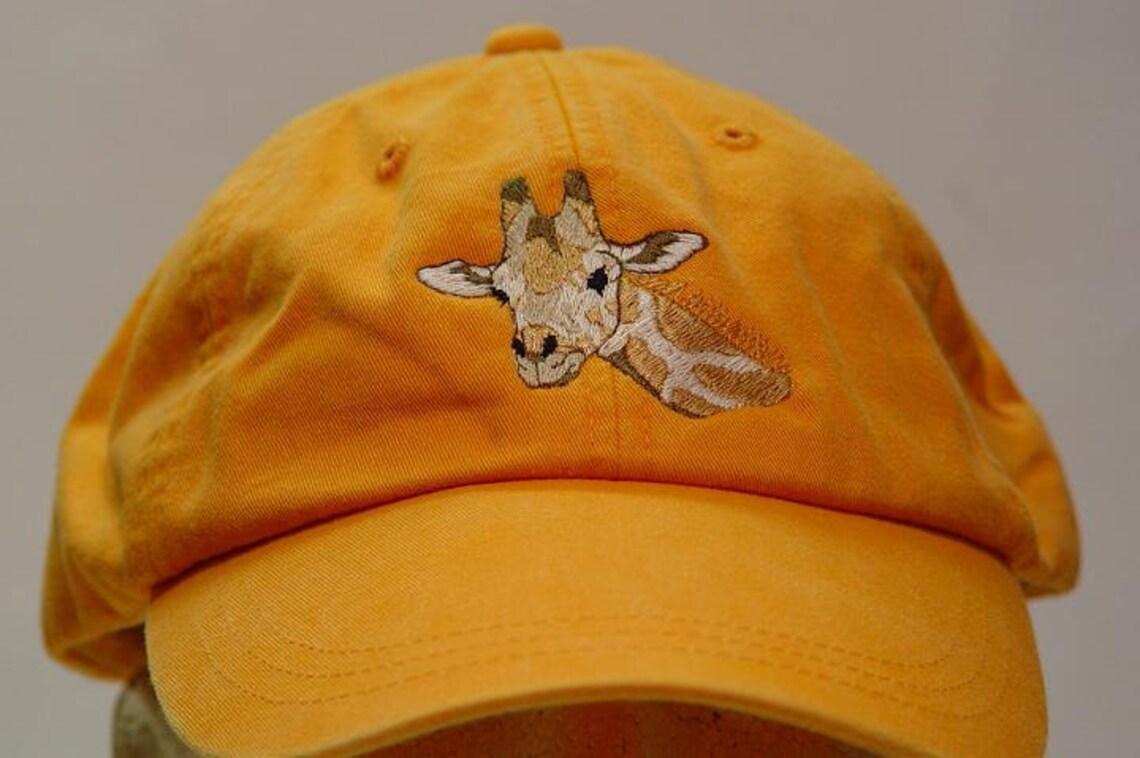 GIRAFFE HAT One Embroidered Men Women Wildlife Baseball Gift | Etsy