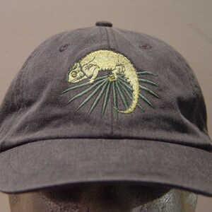 CHAMELEON LIZARD REPTILE Hat - Embroidered Men Women Wildlife Cap ...