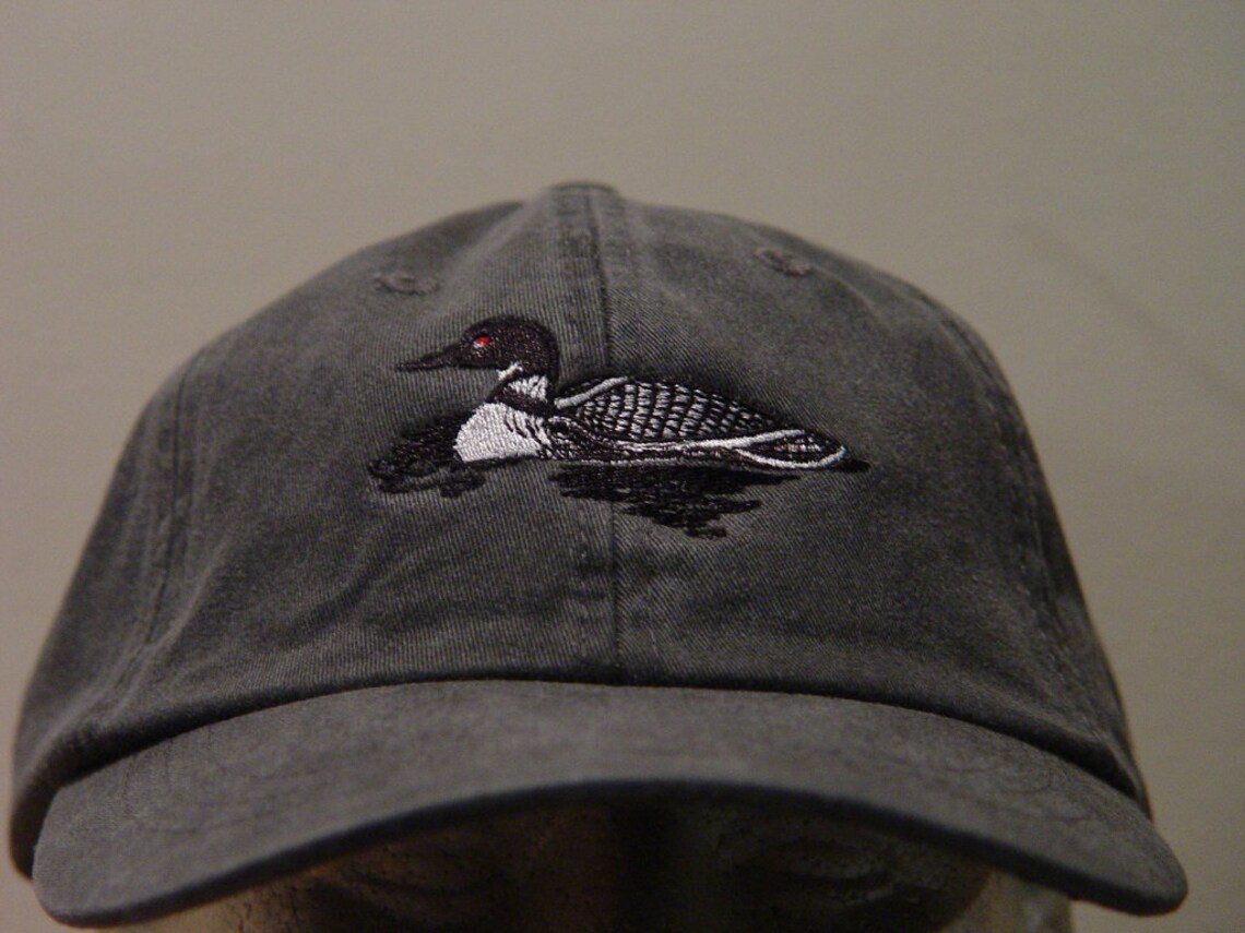 LOON BIRD HAT One Embroidered Men Women Wildlife Baseball | Etsy