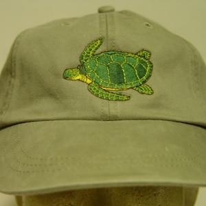 SEA TURTLE HAT - Embroidered Men Women Marine Wildlife Cotton Cap ...
