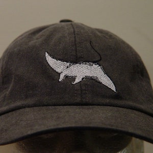 MANTA RAY Hat - Embroidered Men Women Marine Wildlife Baseball Cap ...