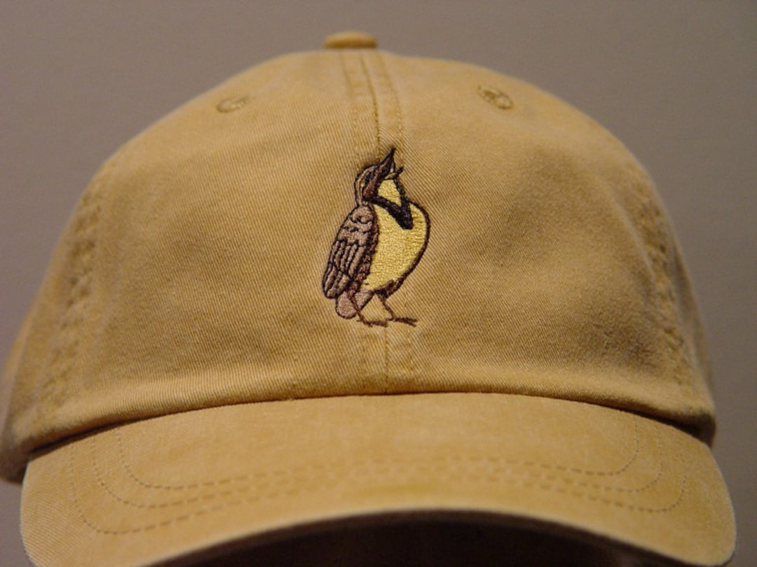 WESTERN MEADOWLARK Bird Hat - Embroidered Women Men Wildlife Cap ...