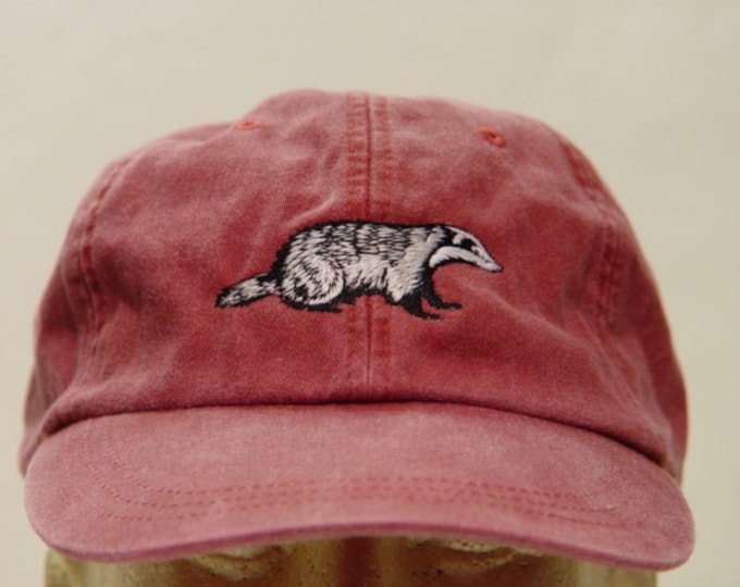 BADGER WILDLIFE HAT Embroidered Men Women Mom Dad Baseball Cap Price ...
