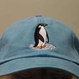 PENGUIN HAT - One Embroidered Aquatic Bird Men Women Wildlife Cap ...