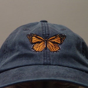 MONARCH BUTTERFLY HAT - Embroidered Men Women Insect Wildlife Cap ...