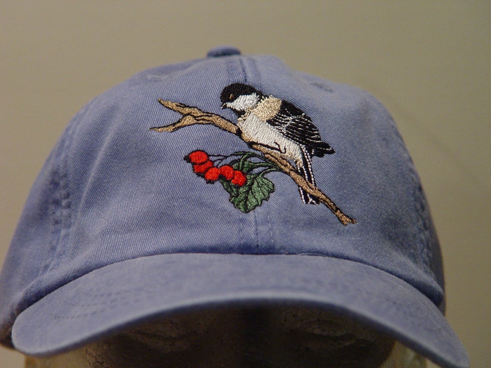 Black Capped Chickadee Bird Hat Embroidered Men Women Gift | Etsy