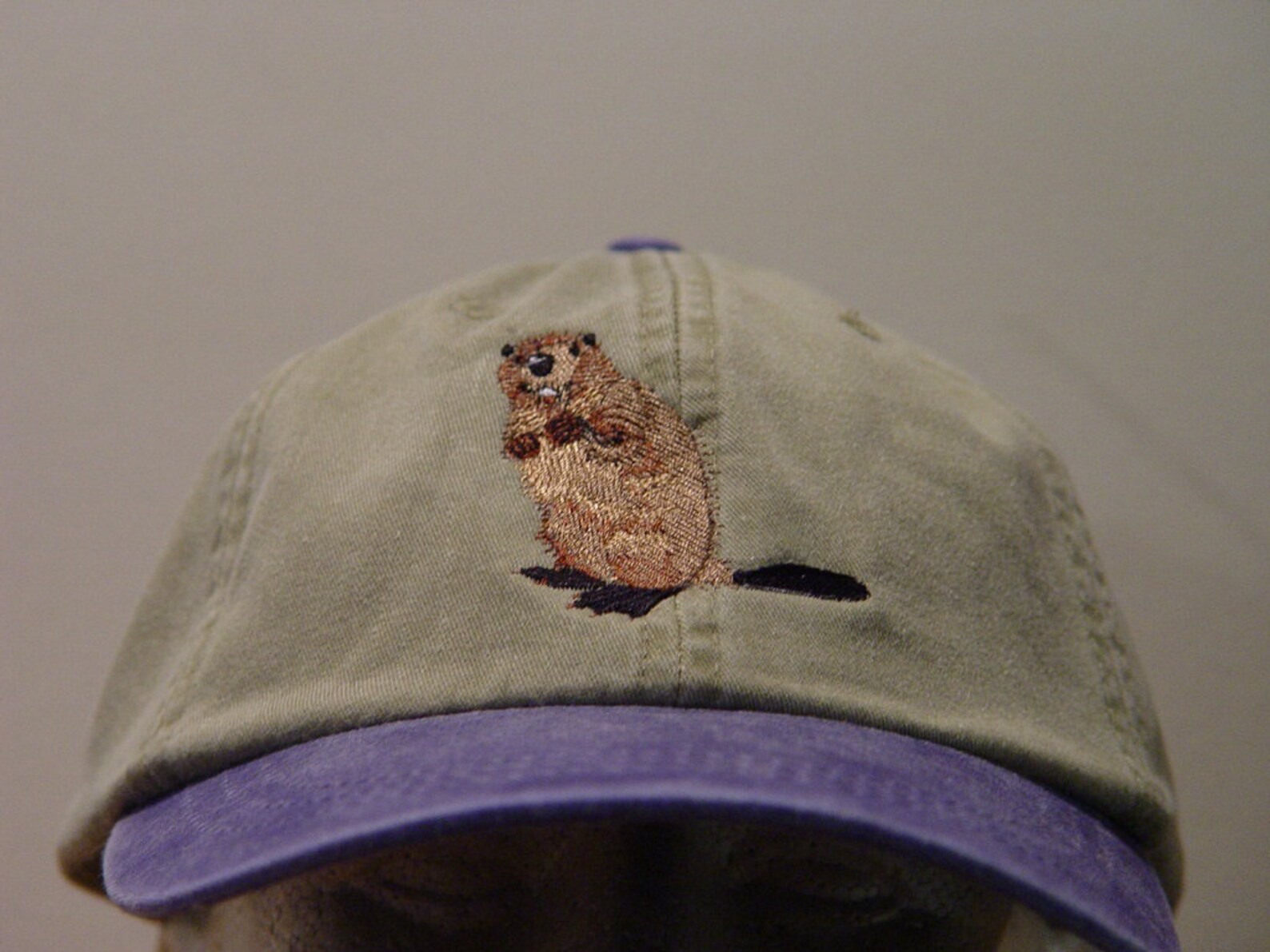 BEAVER Wildlife Hat One Embroidered Men Women Cotton Baseball | Etsy