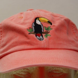 TOCO TOUCAN Bird Hat - Embroidered Men Women Wildlife Baseball Cap ...