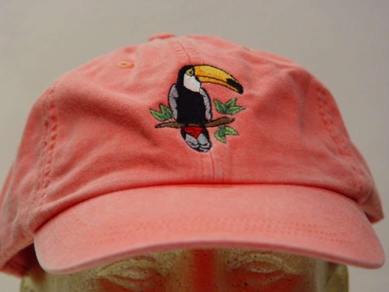 TOCO TOUCAN Bird Hat - Embroidered Men Women Wildlife Baseball Cap ...