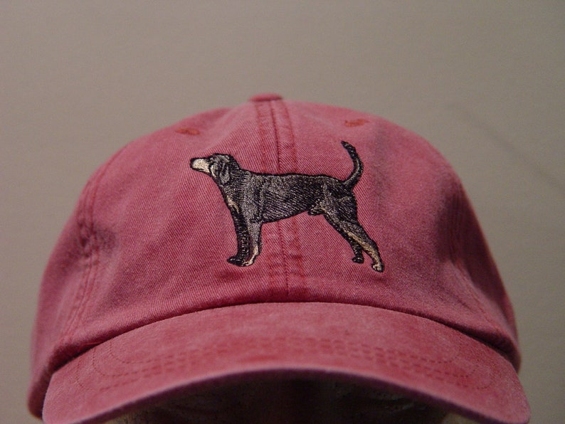 COONHOUND BLACK TAN Dog Hat - Embroidered Men Women Baseball Cap ...