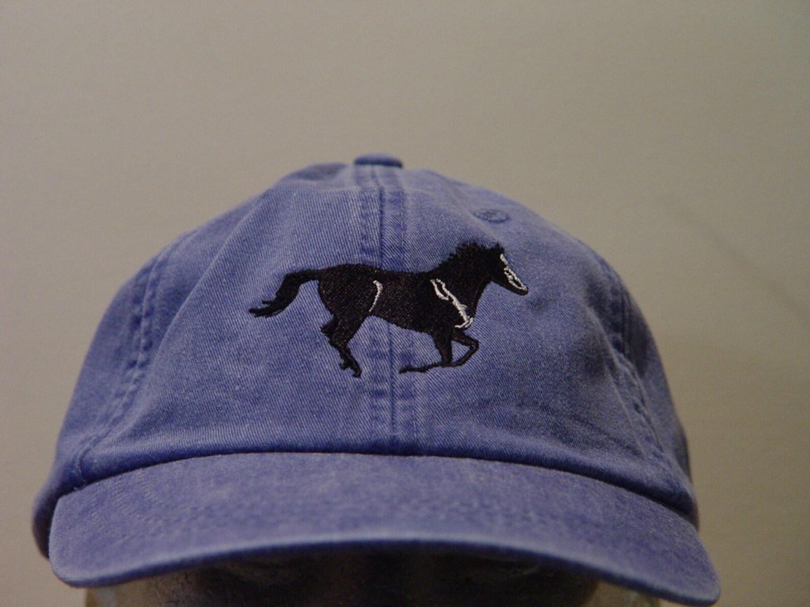 BLACK MUSTANG HORSE Hat One Embroidered Men Women Baseball | Etsy