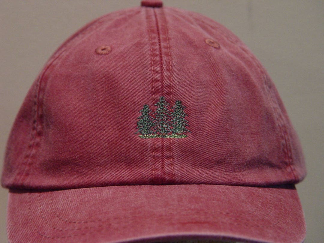 EVERGREEN PINE TREES Cap - One Embroidered Men Women Wildlife Hat ...