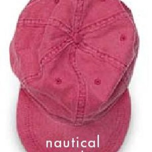 NAUTICAL RED HAT One Women Men Adams Low Profile Baseball Cap 24 Color ...