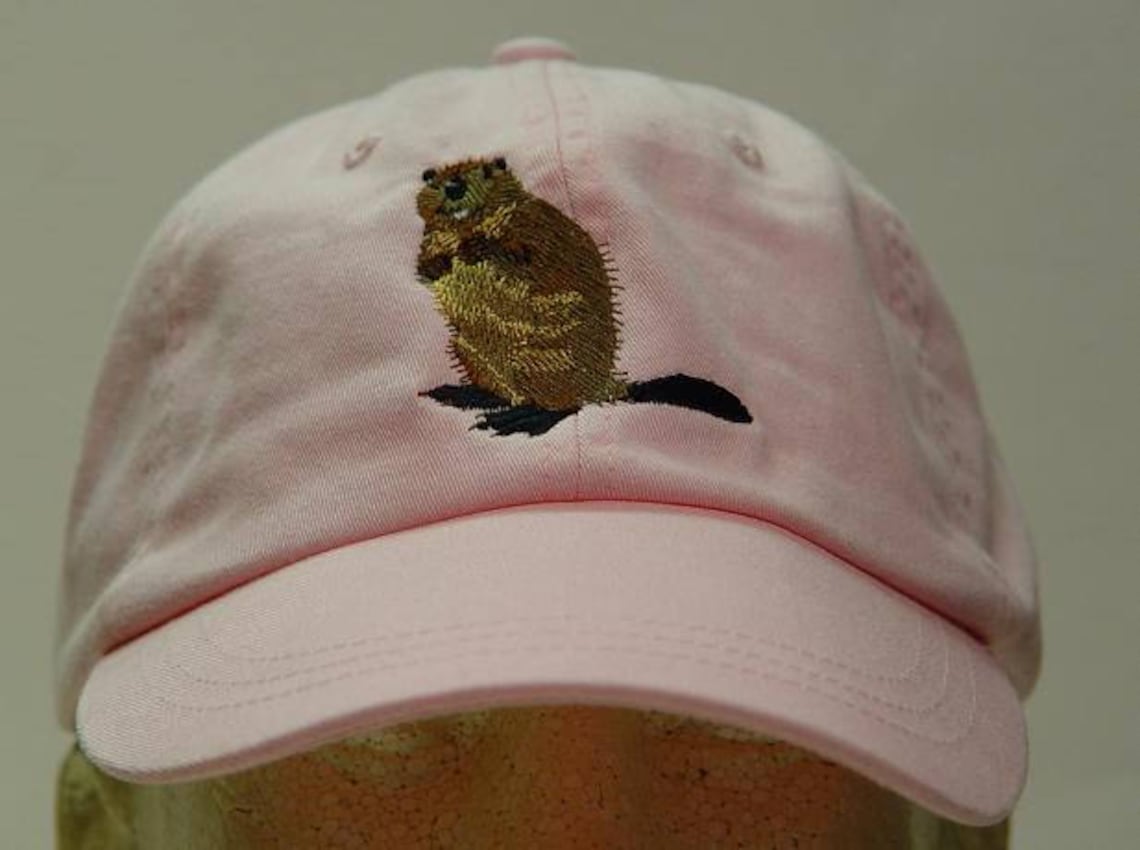 BEAVER Wildlife Baseball Hat Embroidered Women Men Mom Dad | Etsy