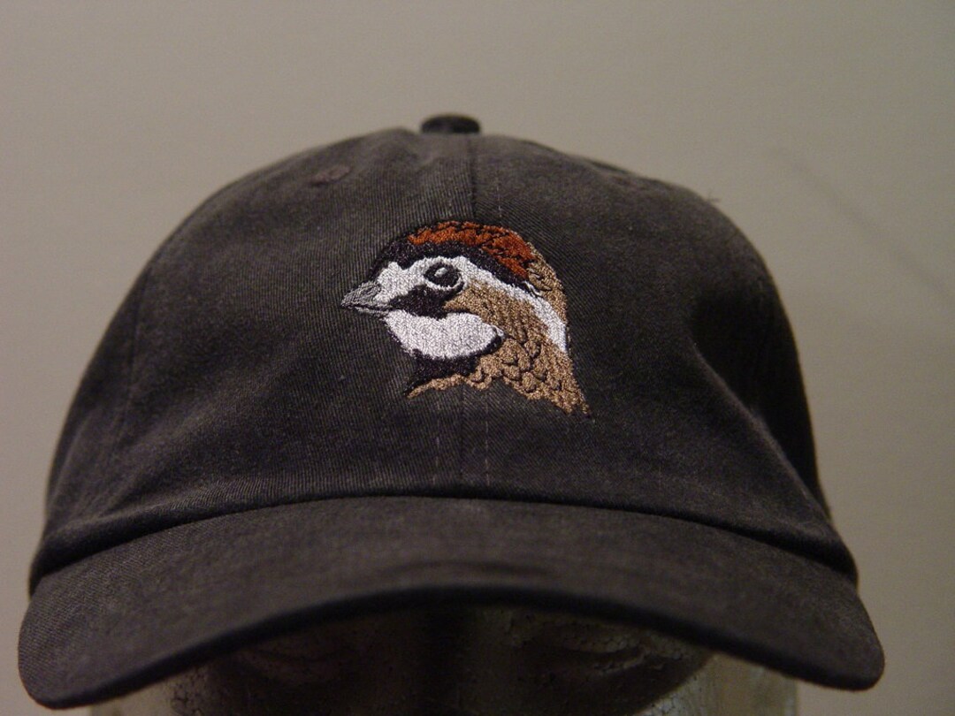 BOBWHITE QUAIL Bird Hat - One Embroidered Men Women Wildlife Cap ...