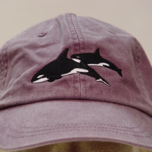 KILLER WHALES HAT One Embroidered Orca Men Women Wildlife | Etsy