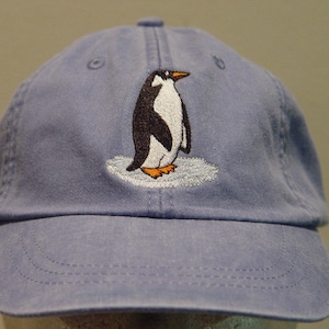 PENGUIN HAT - One Embroidered Aquatic Bird Men Women Wildlife Cap ...