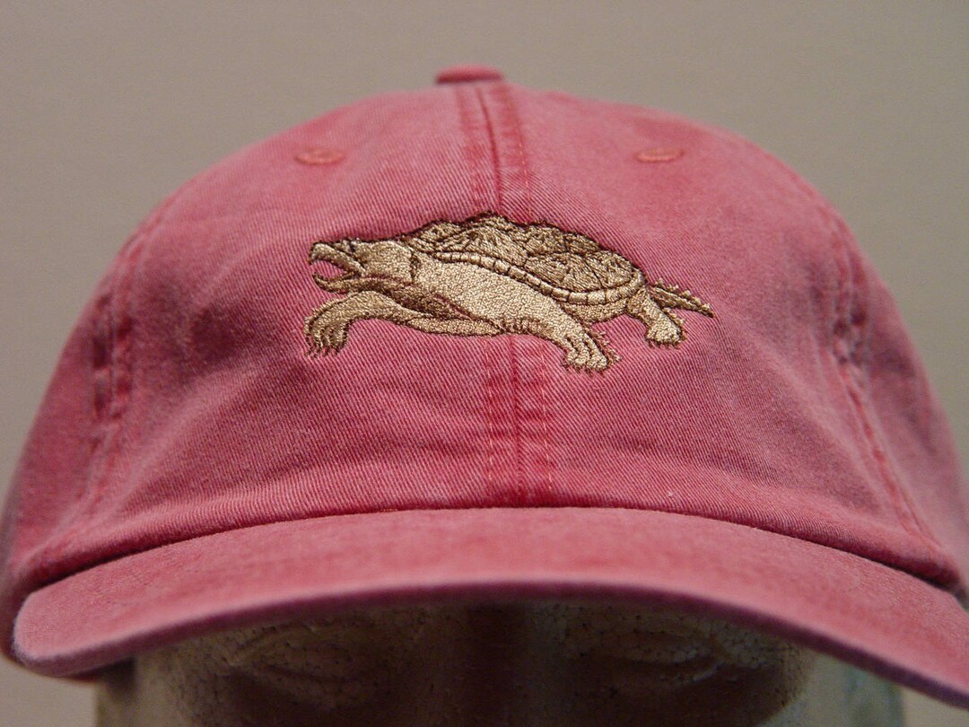 SNAPPING TURTLE HAT - Embroidered Men Women Wildlife Baseball Cap ...