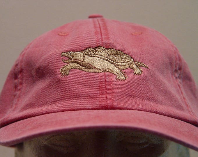 SNAPPING TURTLE HAT Embroidered Men Women Wildlife Baseball Cap Price ...