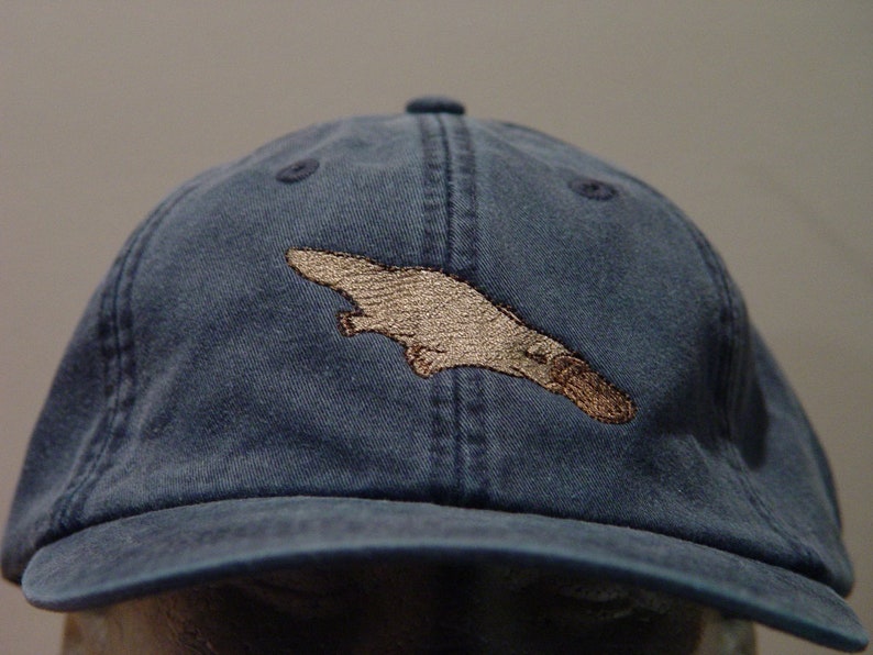 PLATYPUS HAT Embroidered Men Women Australia Wildlife Cotton | Etsy