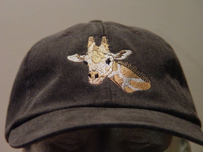 GIRAFFE HAT One Embroidered Men Women Wildlife Baseball Gift - Etsy