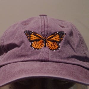 MONARCH BUTTERFLY HAT - Embroidered Men Women Insect Wildlife Cap ...