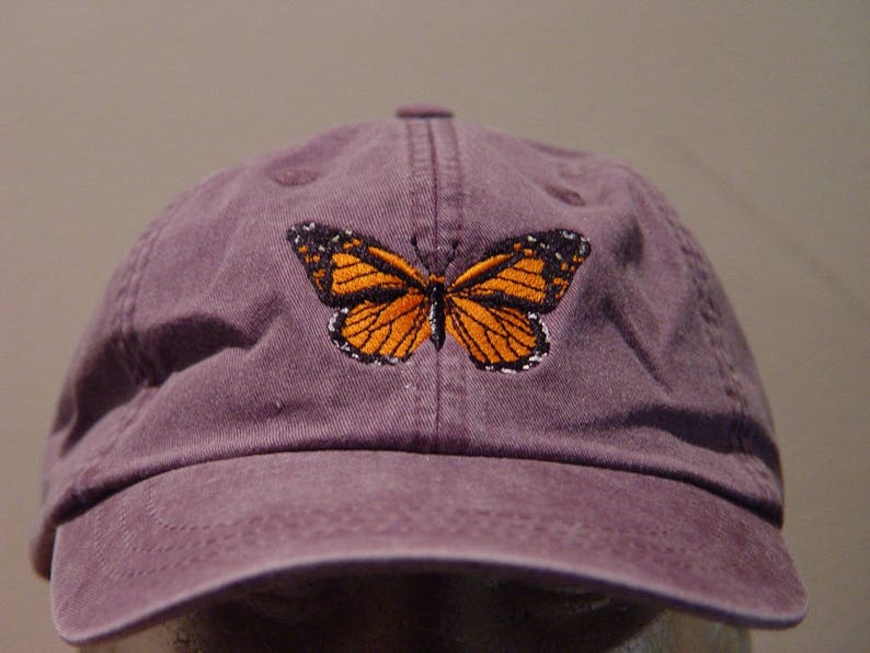 MONARCH BUTTERFLY HAT Embroidered Men Women Insect Wildlife | Etsy
