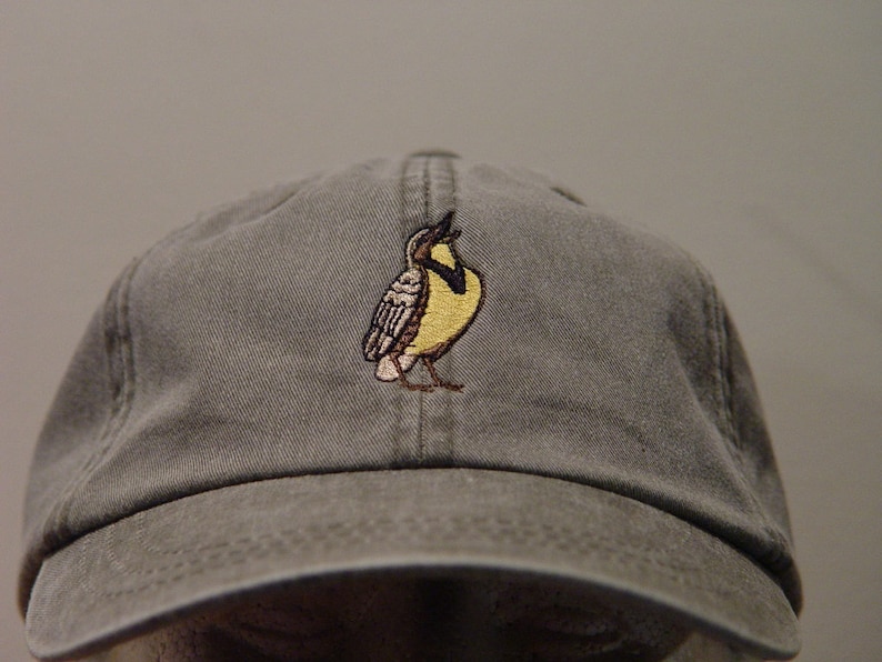 WESTERN MEADOWLARK Bird Hat Embroidered Women Men Wildlife | Etsy
