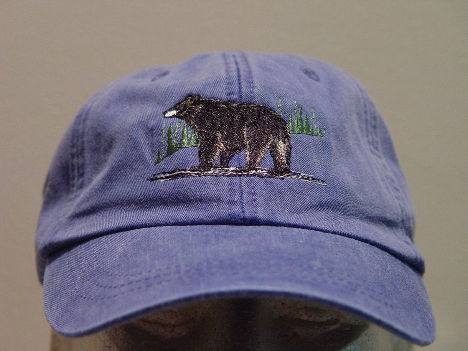 Black Bear Hat One Embroidered Men Women Wildlife Baseball Cap Price ...