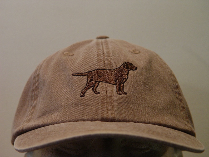 Chocolate Labrador Retriever Dog Hat - Embroidered Men Women Cap ...