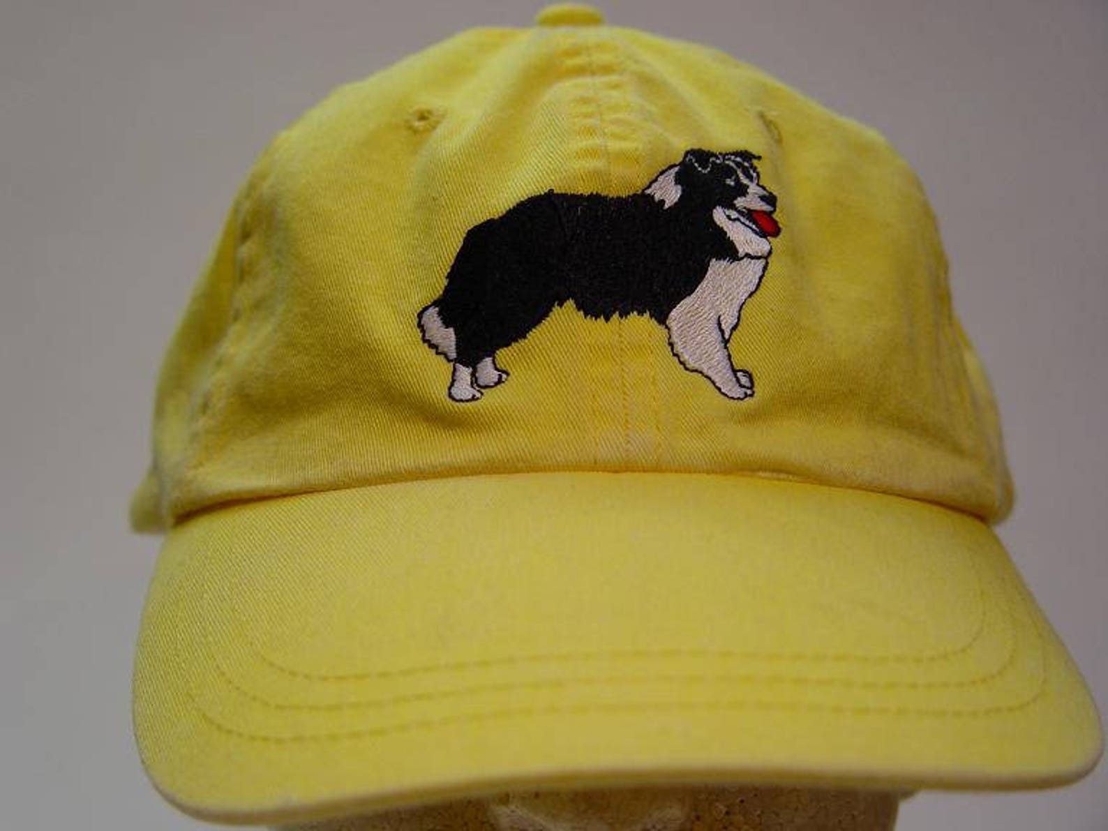 BORDER COLLIE Dog Hat - Embroidered Men Women Cotton Baseball Cap ...