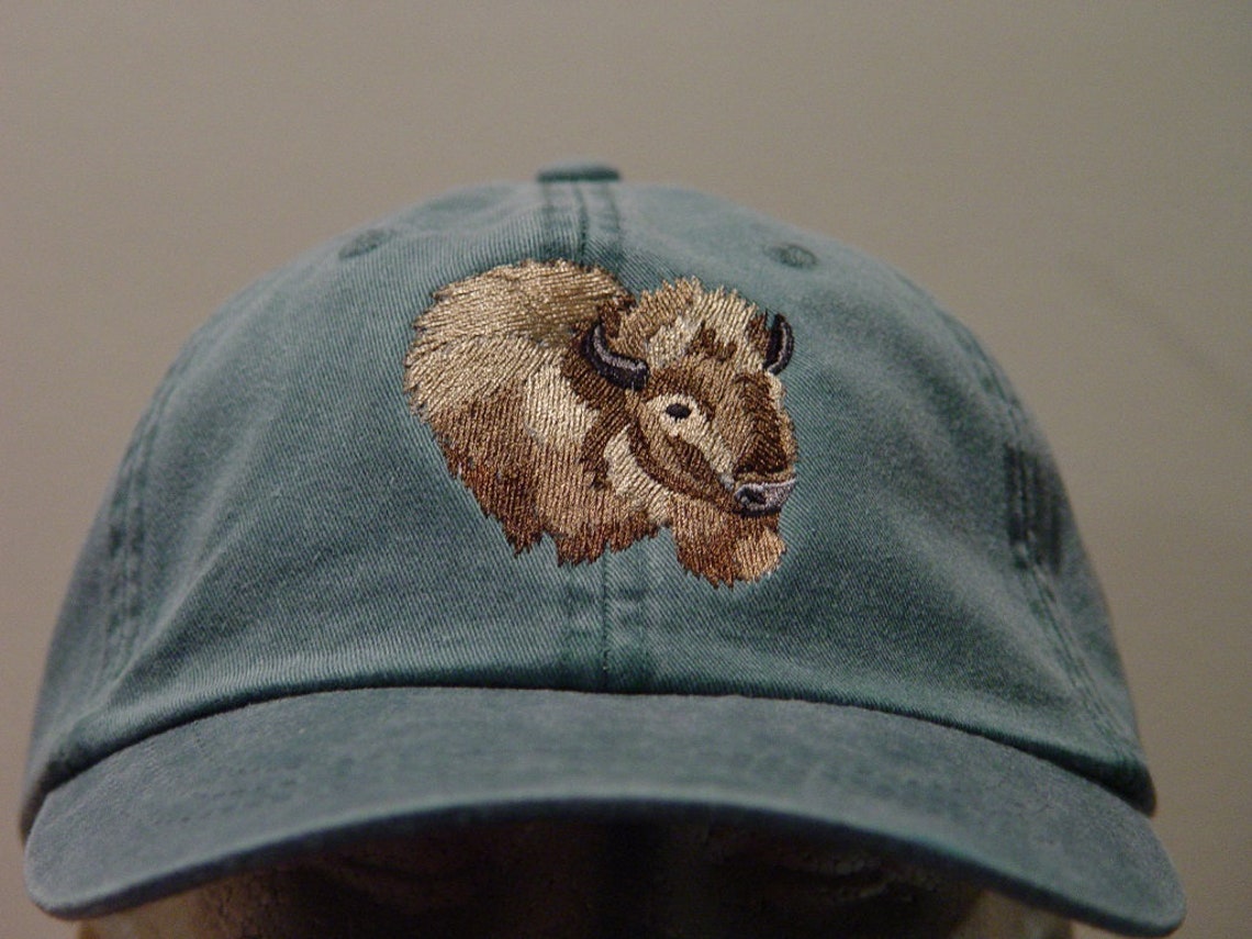 BUFFALO HAT Embroidered Bison Men Women Wildlife Baseball | Etsy
