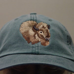 BUFFALO HAT - Embroidered Bison Men Women Wildlife Baseball Cap - Price ...