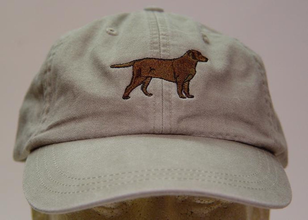 Chocolate Labrador Retriever Dog Hat - Embroidered Men Women Cap ...