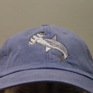 HAMMERHEAD SHARK HAT - Embroidered Women Men Wildlife Baseball Cap ...