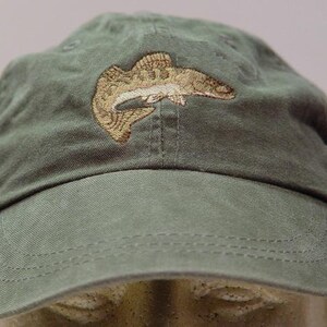 WALLEYE FISH HAT - One Embroidered Men Women Wildlife Baseball Cap ...