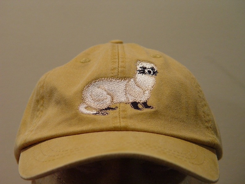 Black Footed Ferret Hat Embroidered Men Women Wildlife Gift | Etsy