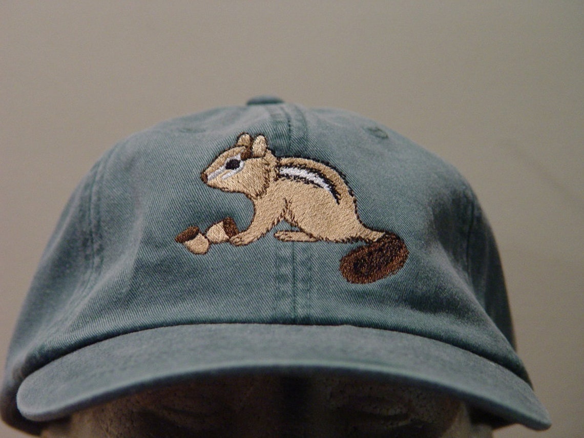 CHIPMUNK WILDLIFE HAT Embroidered Men Women Baseball Gift | Etsy