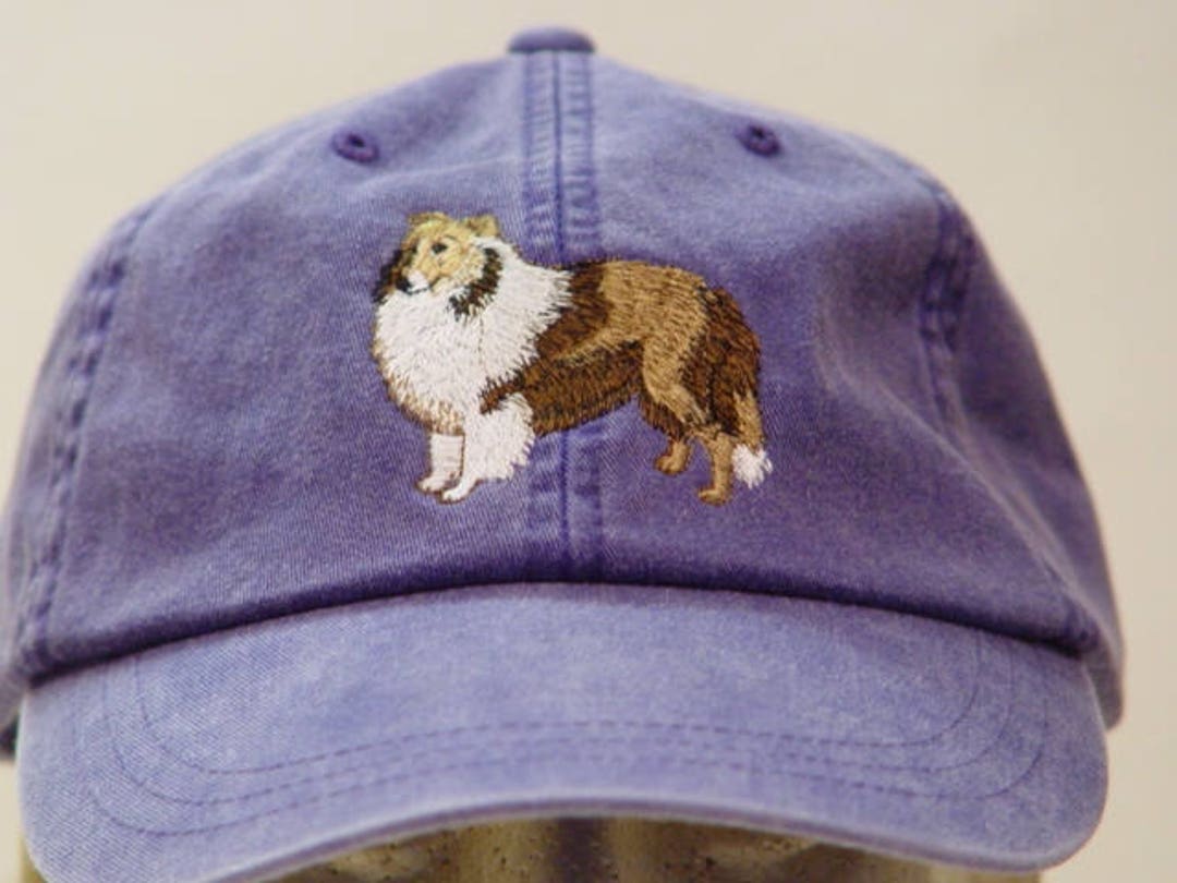 SHETLAND SHEEPDOG Hat - One Embroidered Men Women Dog Baseball Cap ...