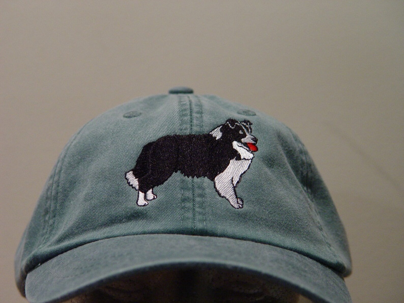 BORDER COLLIE Dog Hat - Embroidered Men Women Cotton Baseball Cap ...