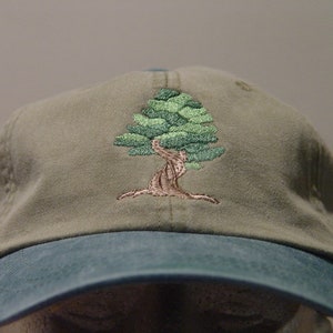 BONSAI ORNAMENTAL TREE Hat - Embroidered Men Women Wildlife Cap - Price ...