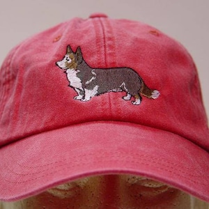 Cardigan Welsh Corgi Dog Hat - Embroidered Men Women Baseball Cap ...