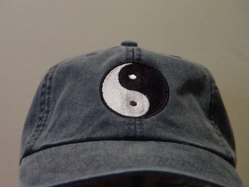 YIN YANG Symbol Hat Embroidered Chinese Philosophy Men Women | Etsy
