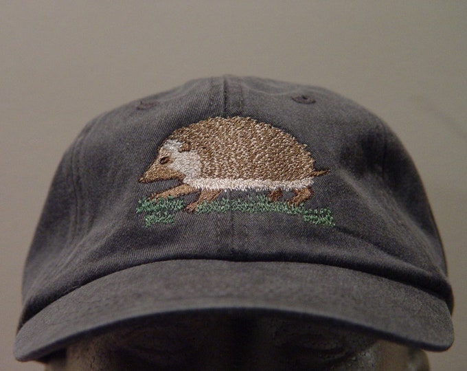 HEDGEHOG HAT Embroidered Men Women Wildlife Baseball Cotton - Etsy