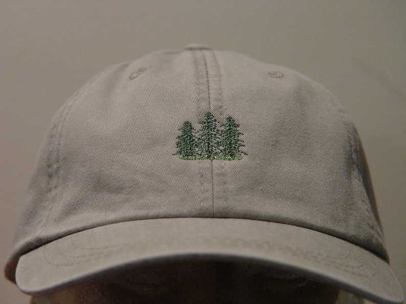 EVERGREEN PINE TREES Cap One Embroidered Men Women Wildlife | Etsy