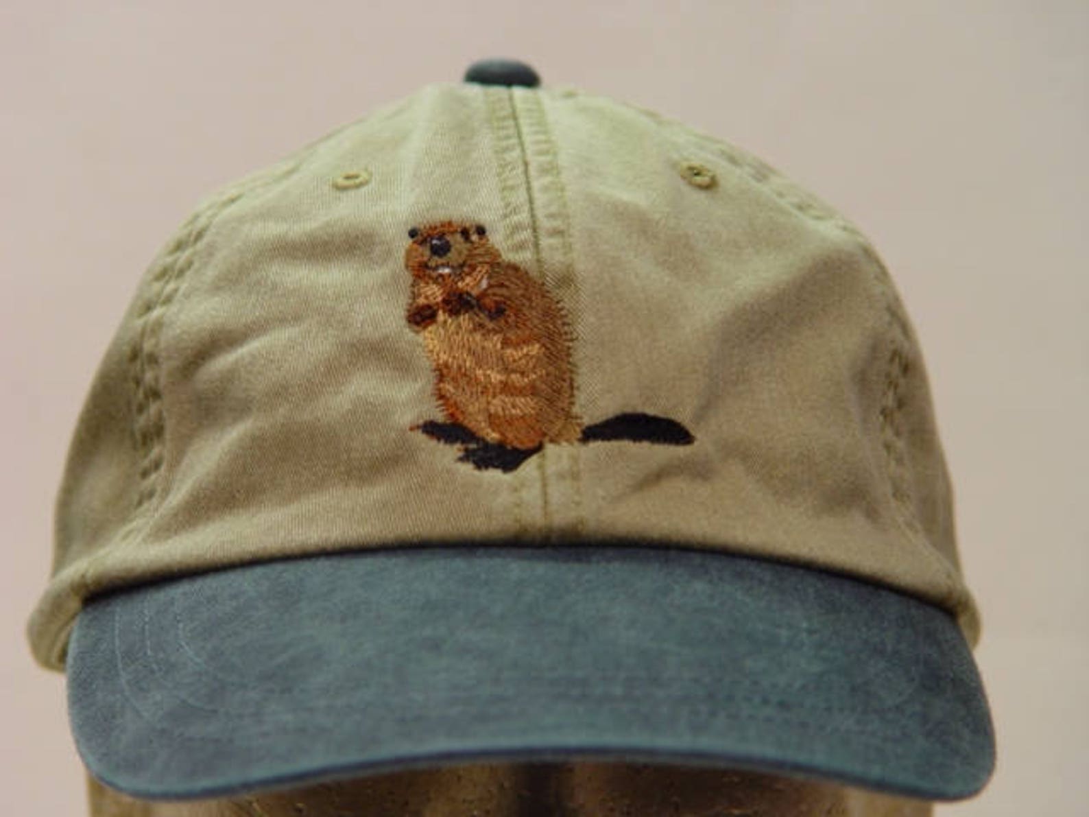 BEAVER Wildlife Hat One Embroidered Men Women Cotton Baseball | Etsy