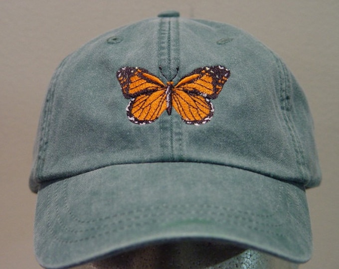 MONARCH BUTTERFLY HAT Embroidered Men Women Insect Wildlife Cap Price ...