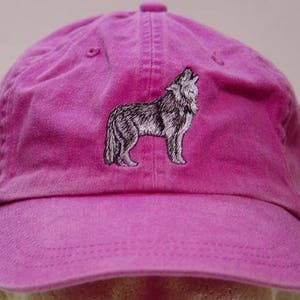 GRAY WOLF HAT - Embroidered Men Women Wildlife Baseball Cap - Price ...